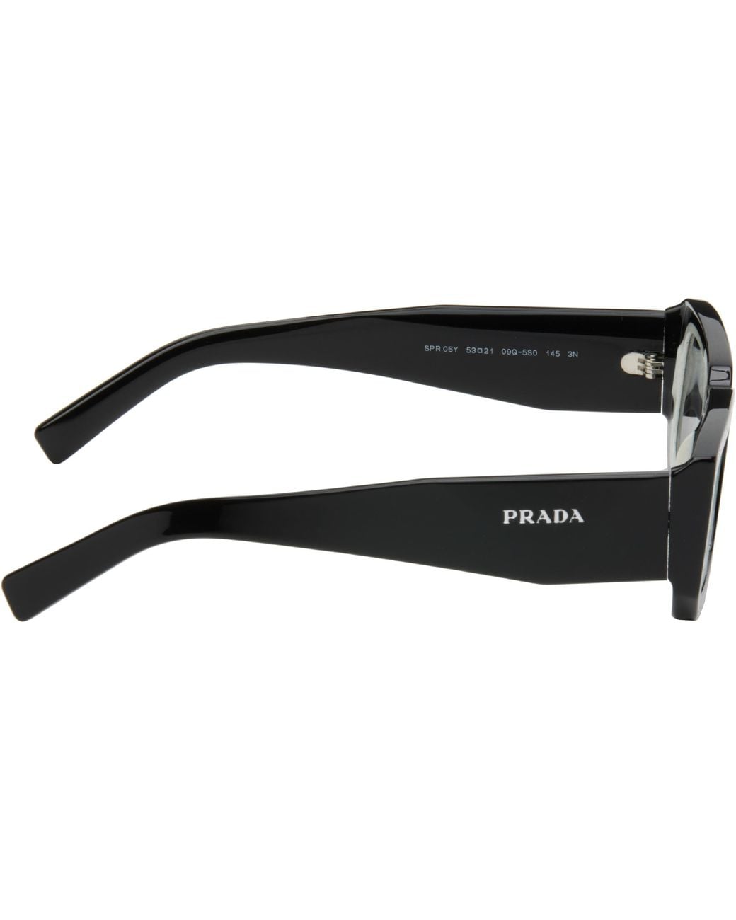 Prada Square Acetate Chunky Sunglasses in Black for Men | Lyst UK