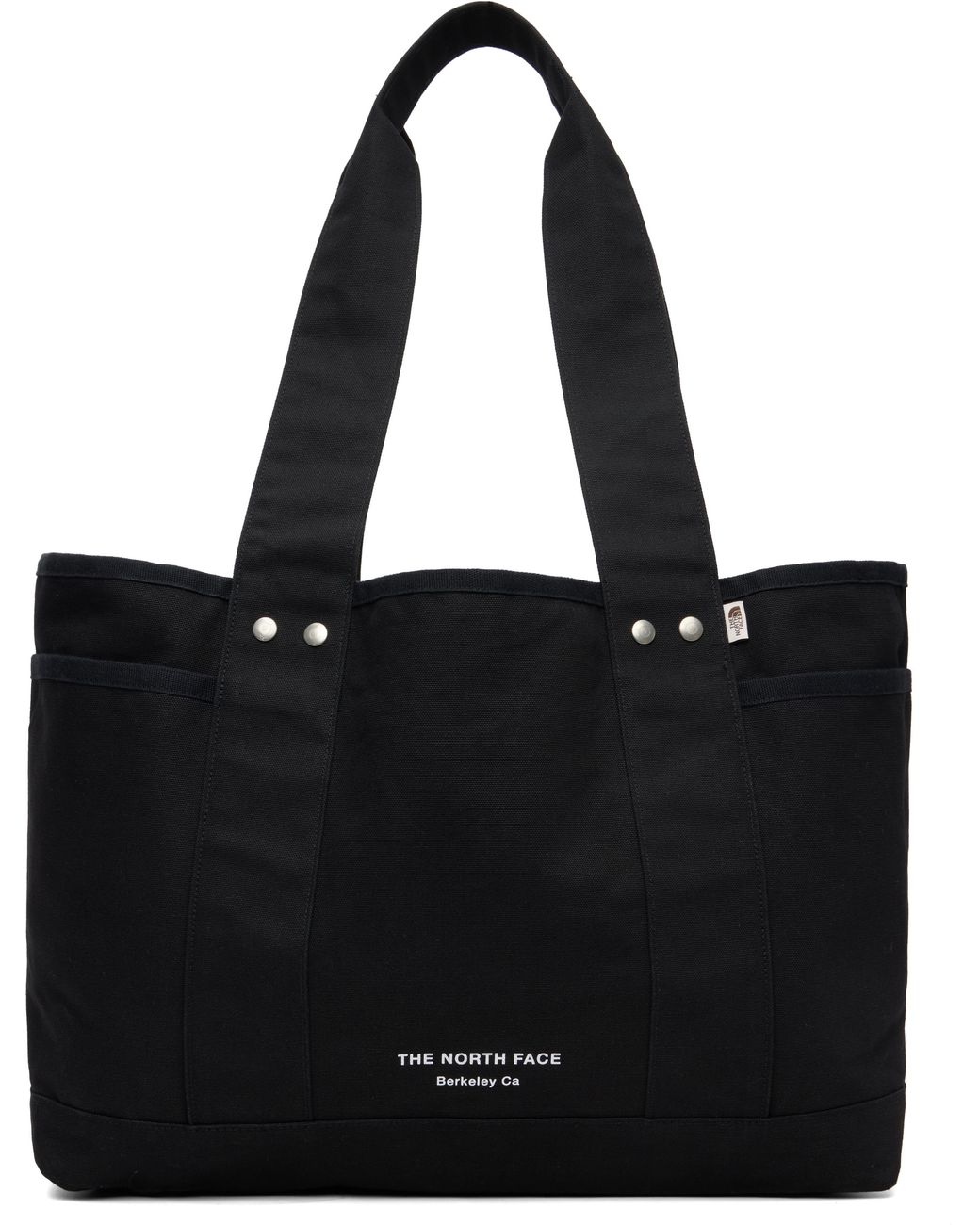 The North Face Circular Cotton Tote in Black | Lyst