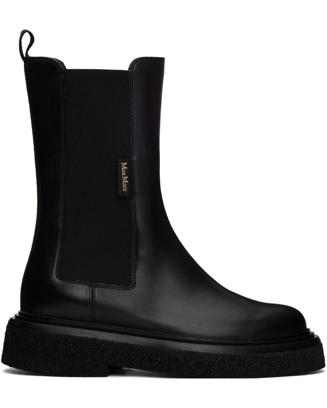 Max Mara Black English Chelsea Boots | Lyst