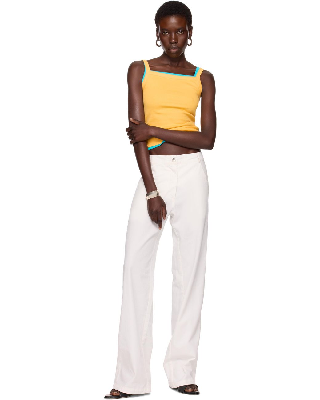 Flore Flore Ssense Exclusive May Camisole in Orange | Lyst