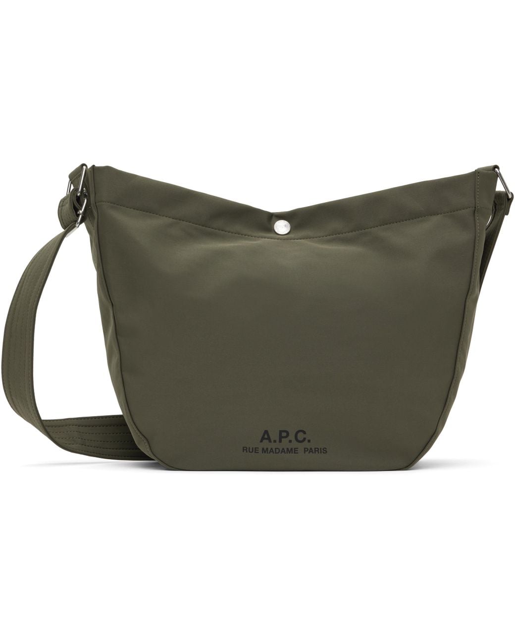A.P.C. Khaki Journal Bag in Green | Lyst