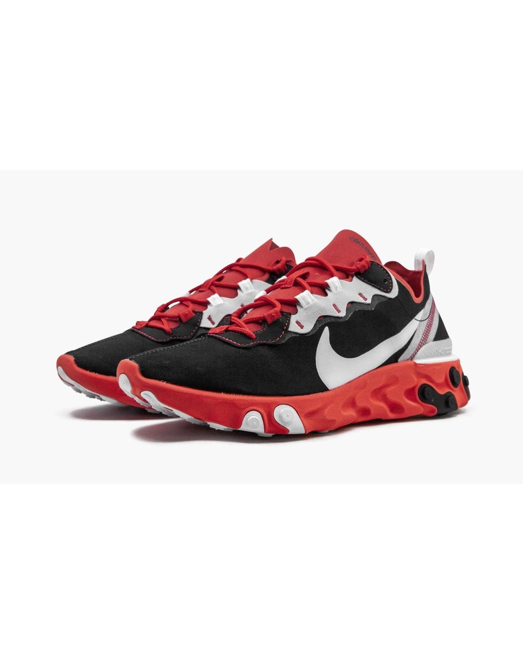 Nike React Element 55 "red Orbit" Shoes in Black for Men | Lyst