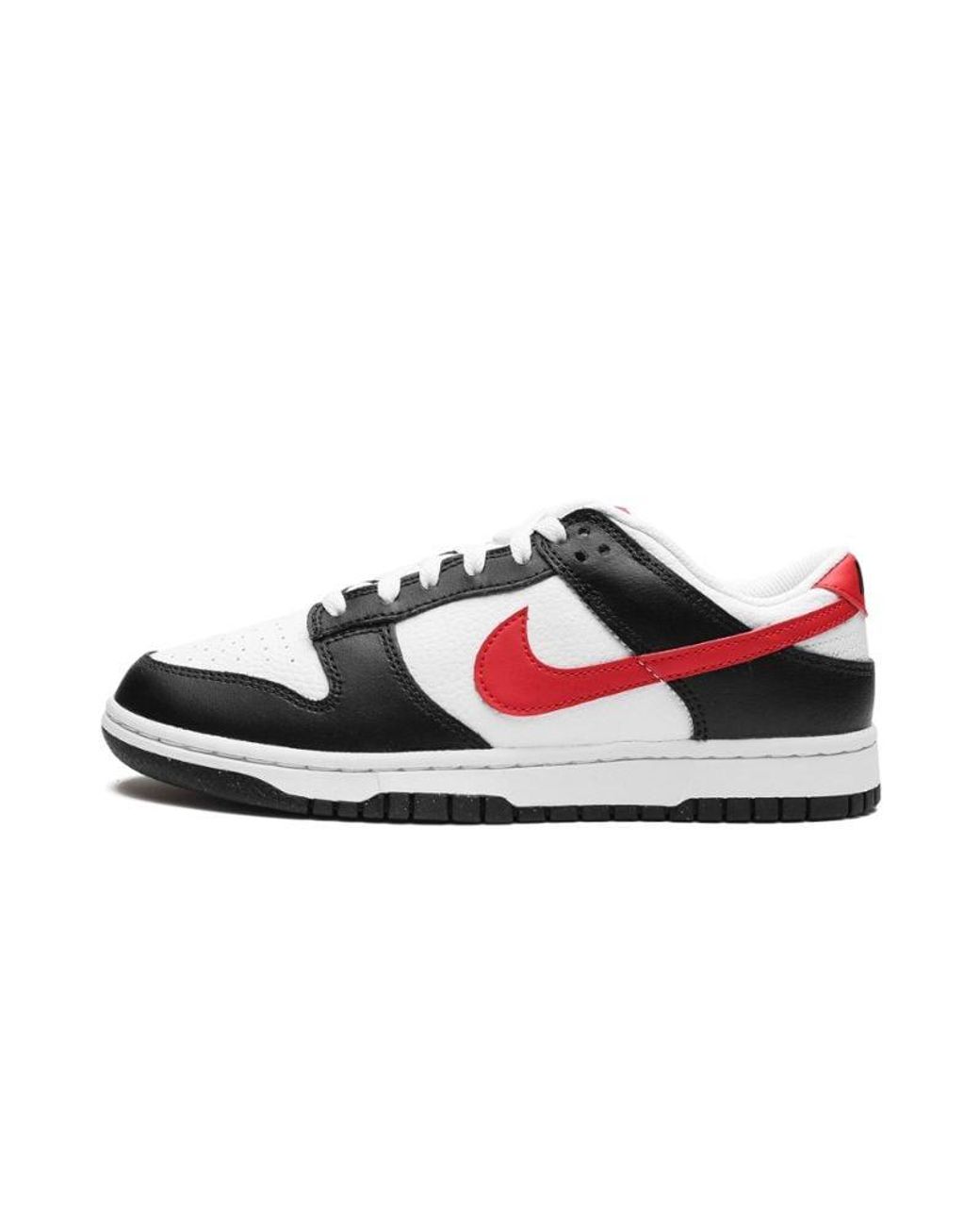 Nike Black Red Swoosh Panda Dunk Lows | Lyst UK