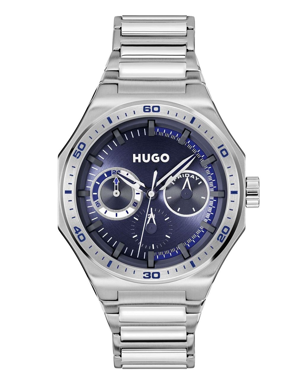 HUGO Grail Sport Multi Dial Bracelet Watch in Grey for Men | Lyst UK