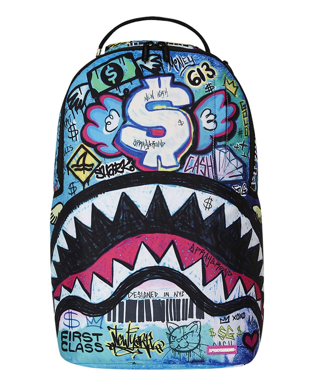 Sprayground 20l Street Graffiti Backpack in Blue for Men | Lyst