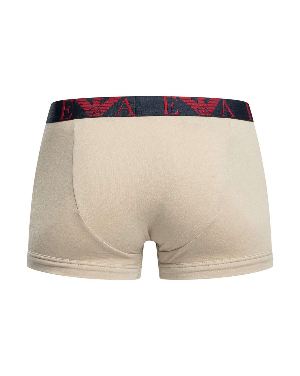 Emporio Armani 3 Pack Trunks in Blue for Men | Lyst UK