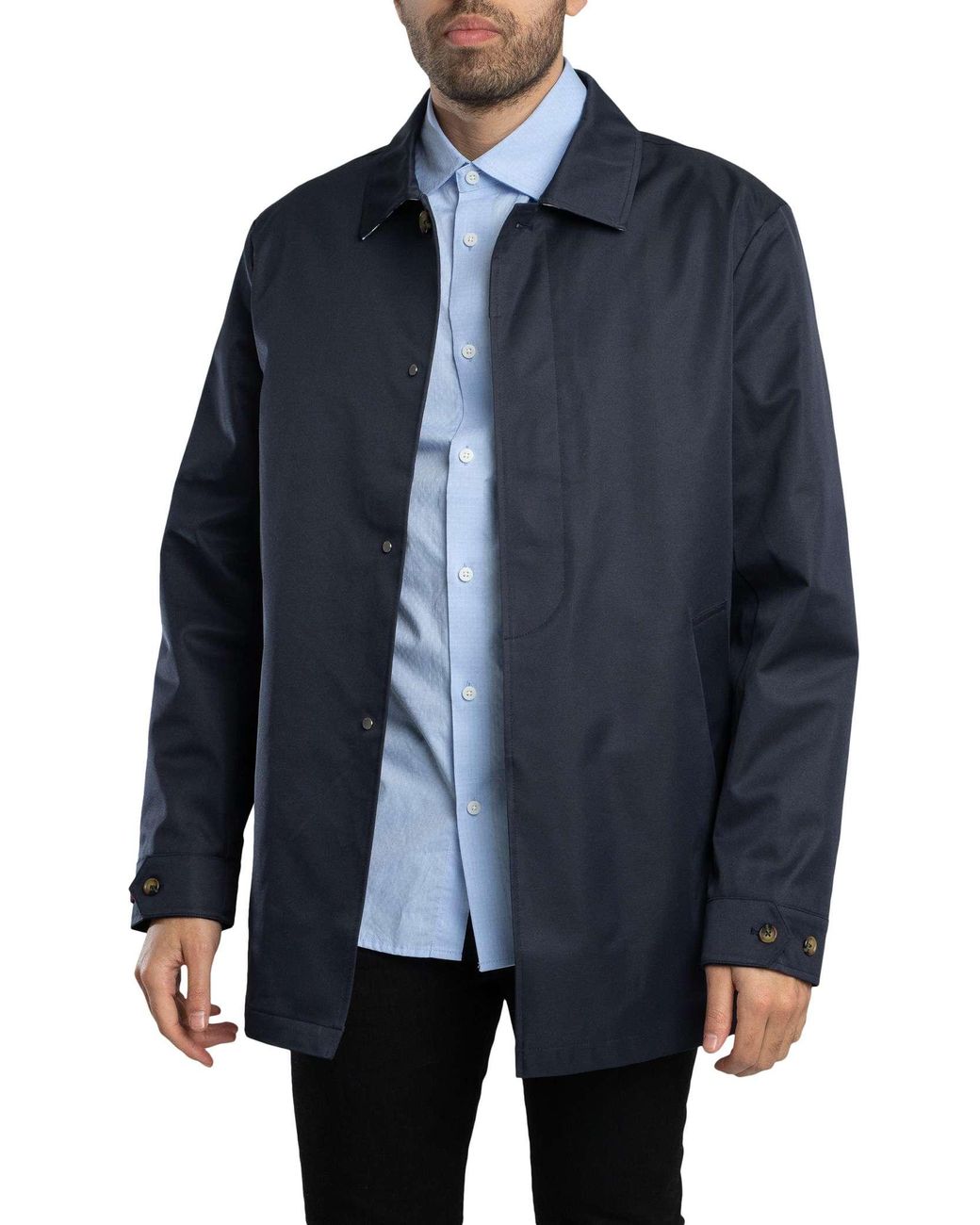 Aquascutum Iconic Caban Jacket in Blue for Men | Lyst UK