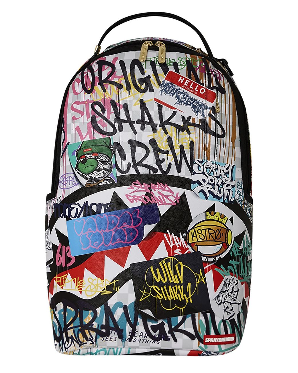 Sprayground Sharks In Paris The Rizz Cream Backpack in Grey for Men ...
