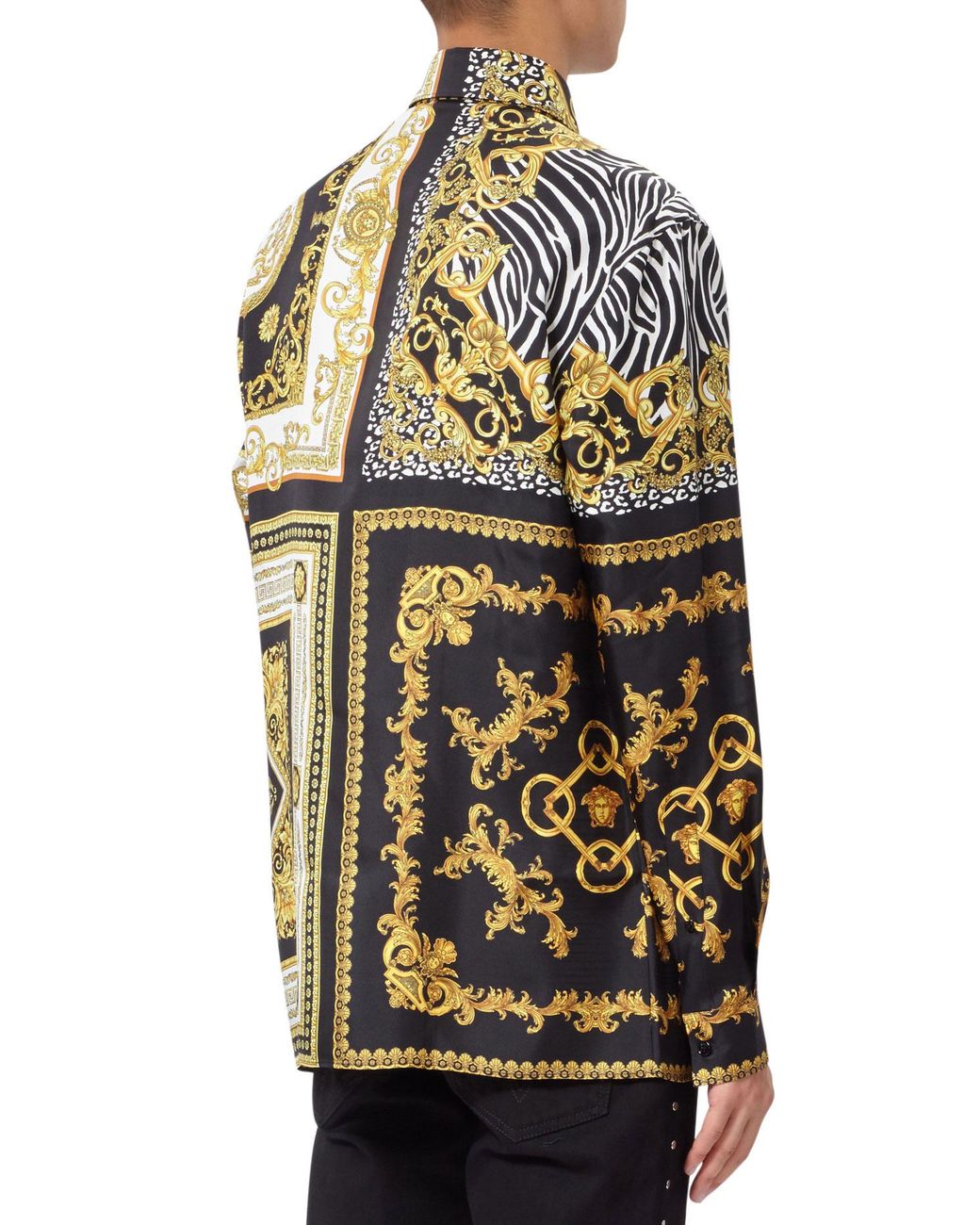 Versace Le Maschere Silk Shirt Farfetch