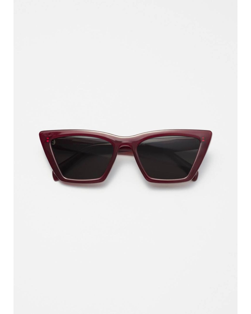 & Other Stories Angular Cat Eye Sunglasses in Red | Lyst UK