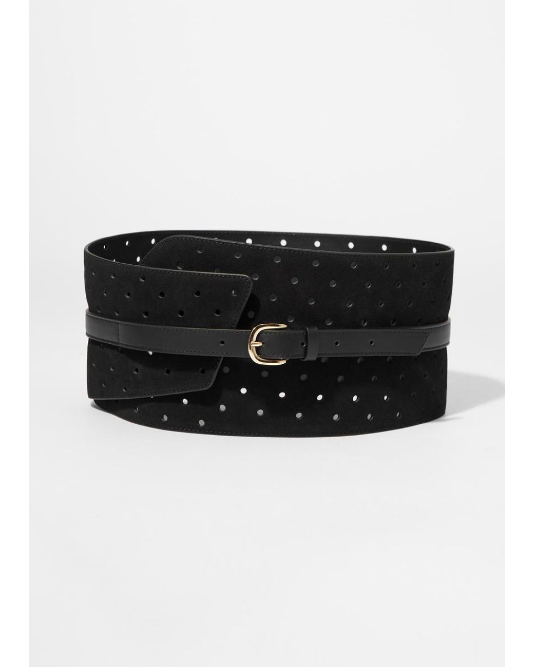 & Other Stories Asymmetric Corset Belt in Black | Lyst