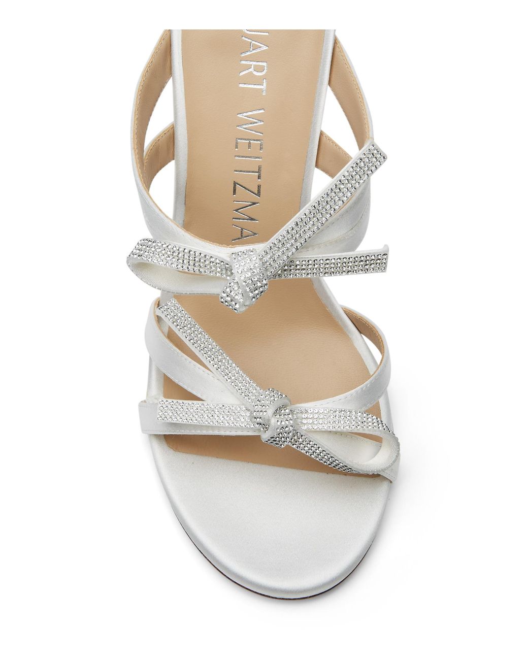 Stuart Weitzman Sw Bow 100 Slide in White | Lyst UK