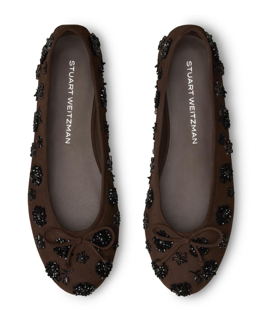 Stuart Weitzman Prima Bow Ballet in Brown | Lyst UK