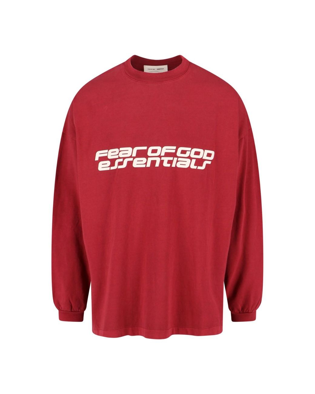 Fear Of God "90S" Logo Sweater in Red for Men | Lyst UK