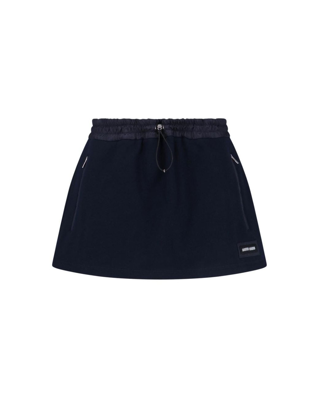 Miu Miu Mini Skirt in Blue | Lyst UK