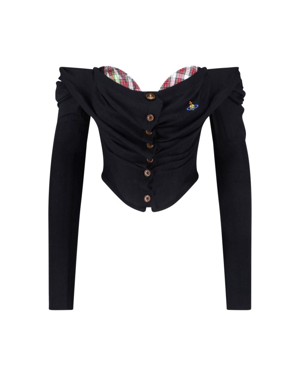 Vivienne Westwood "Bea Corset" Cardigan in Black | Lyst UK
