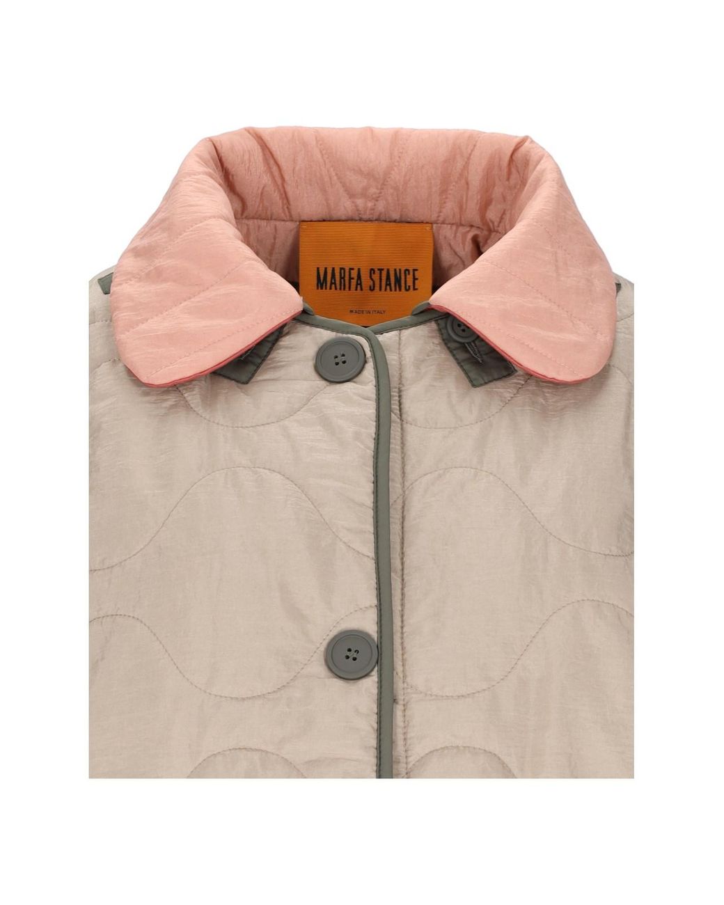 MARFA STANCE Reversible Quilted Collar in Pink | Lyst
