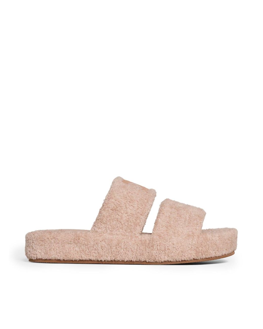 Celine Triomphe Sponge Fabric Slippers in Pink | Lyst UK