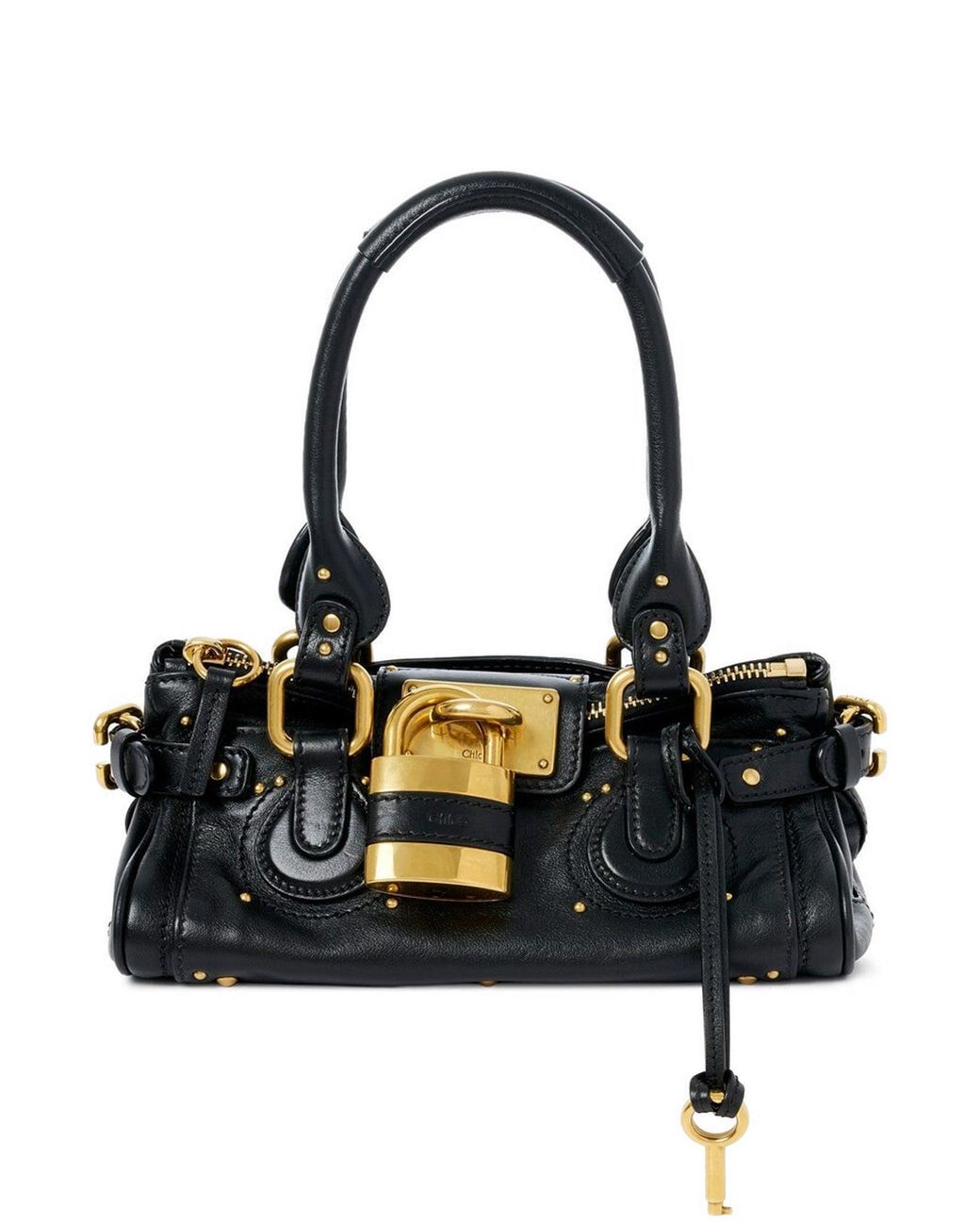 Chloé Small Paddington Bag In Grainy Leather in Black | Lyst
