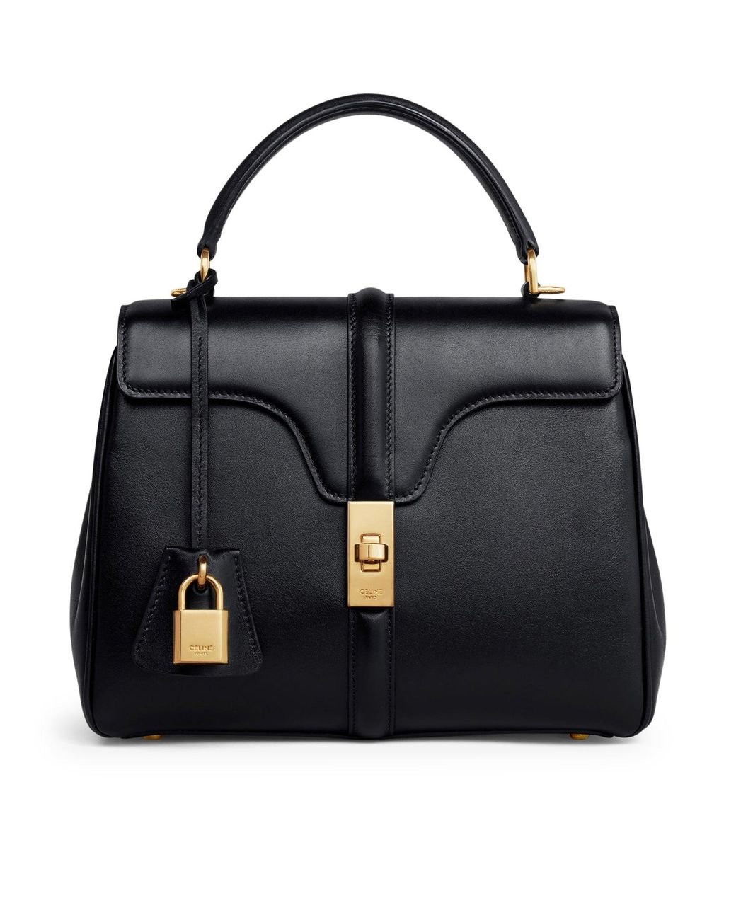 Celine Small 16 Satin Calfskin Bag in Black | Lyst