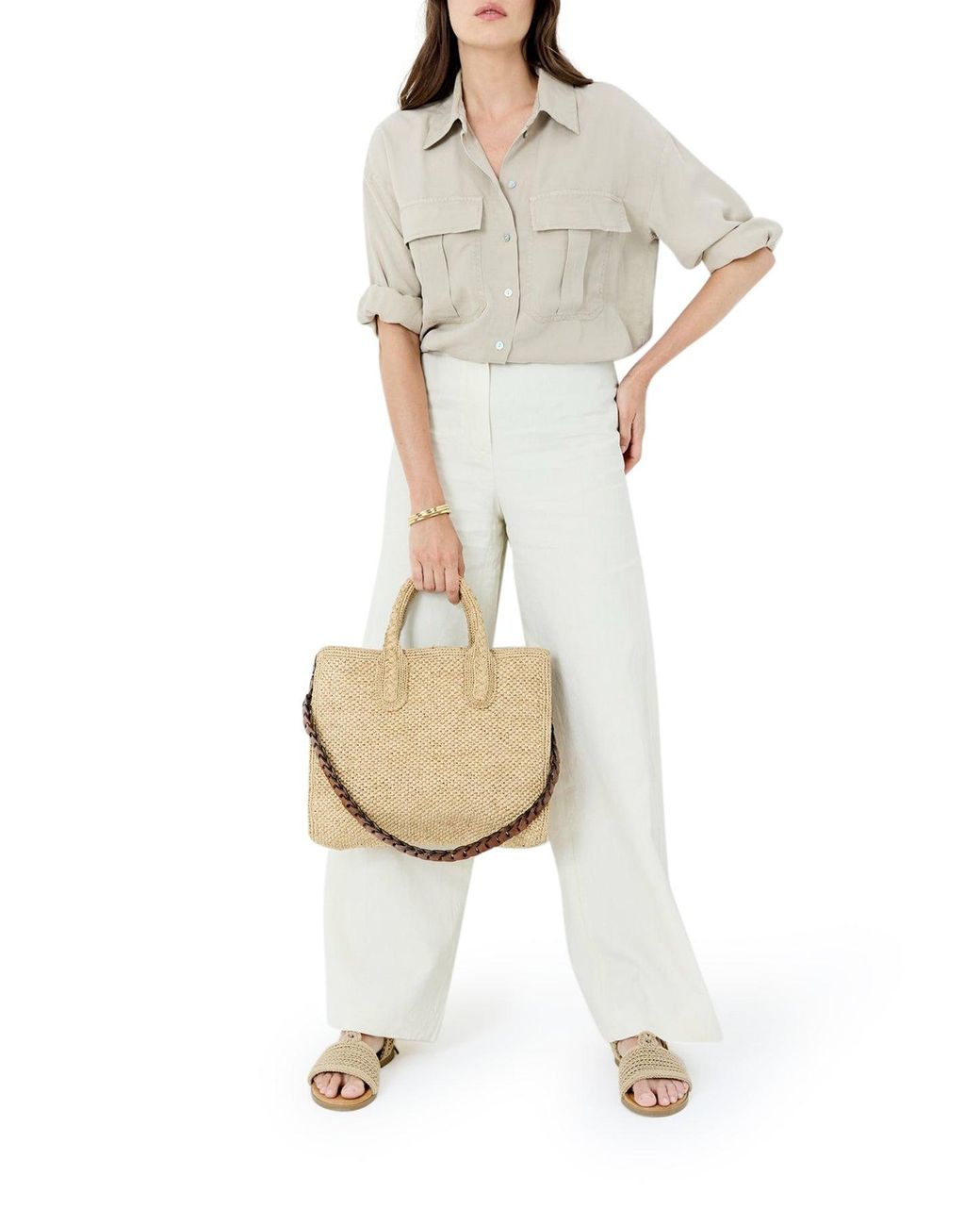 IBELIV Rary Tea Raffia Bag in Natural | Lyst