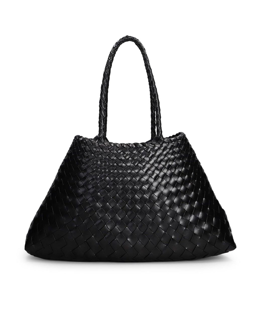 Dragon Diffusion Santa Croce Big Bag In Woven Leather in Black | Lyst UK