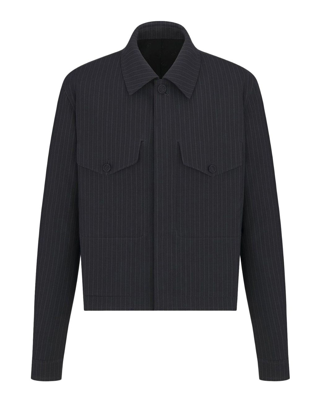 Dior Jacket With Semi-French Collar in Blue for Men | Lyst
