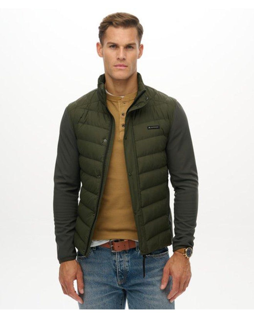 Superdry Storm Popper Softshell Jacket in Green for Men | Lyst UK