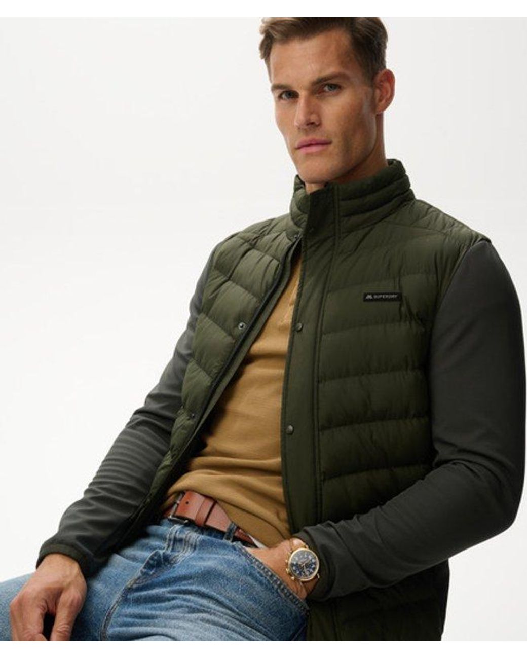 Superdry Storm Popper Softshell Jacket in Green for Men | Lyst UK