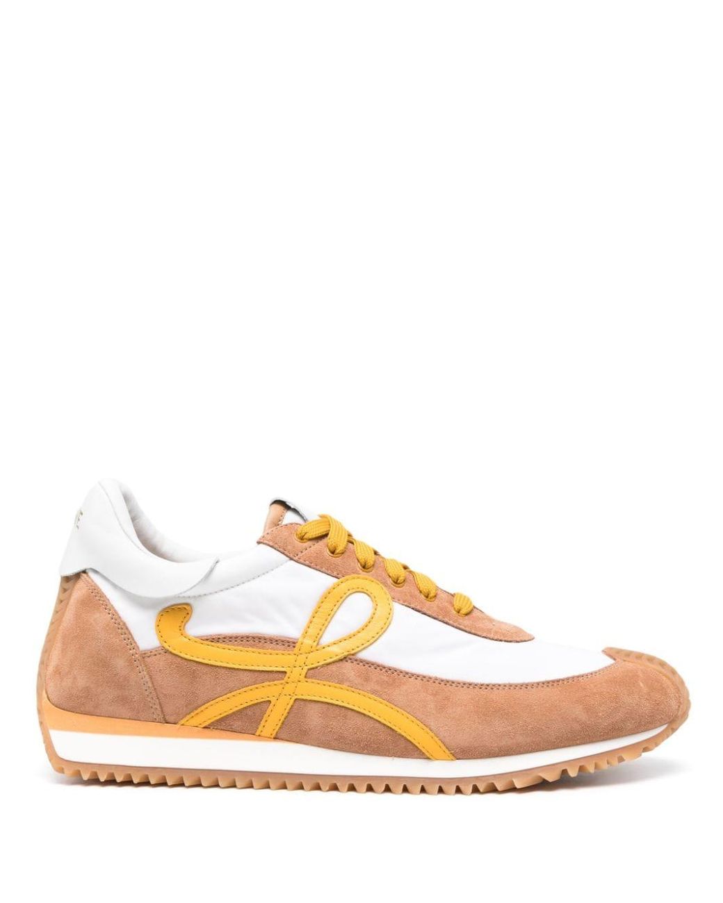Loewe Flow Runner Monogram Leather And Shell Trainers in White for Men ...