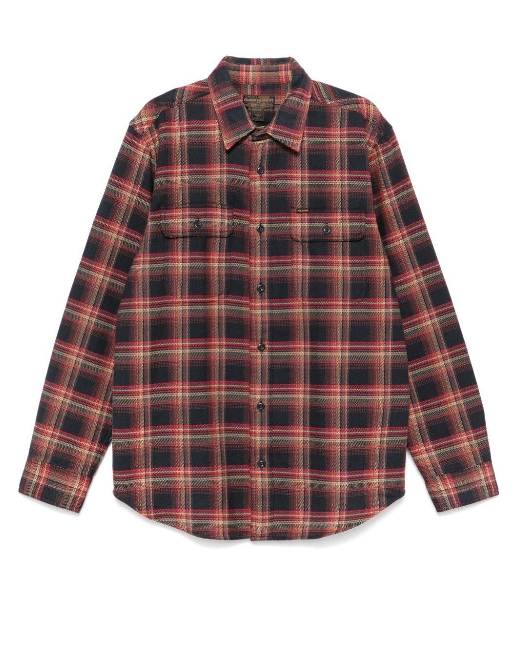 Filson Flannel Work Shirt in Red for Men | Lyst