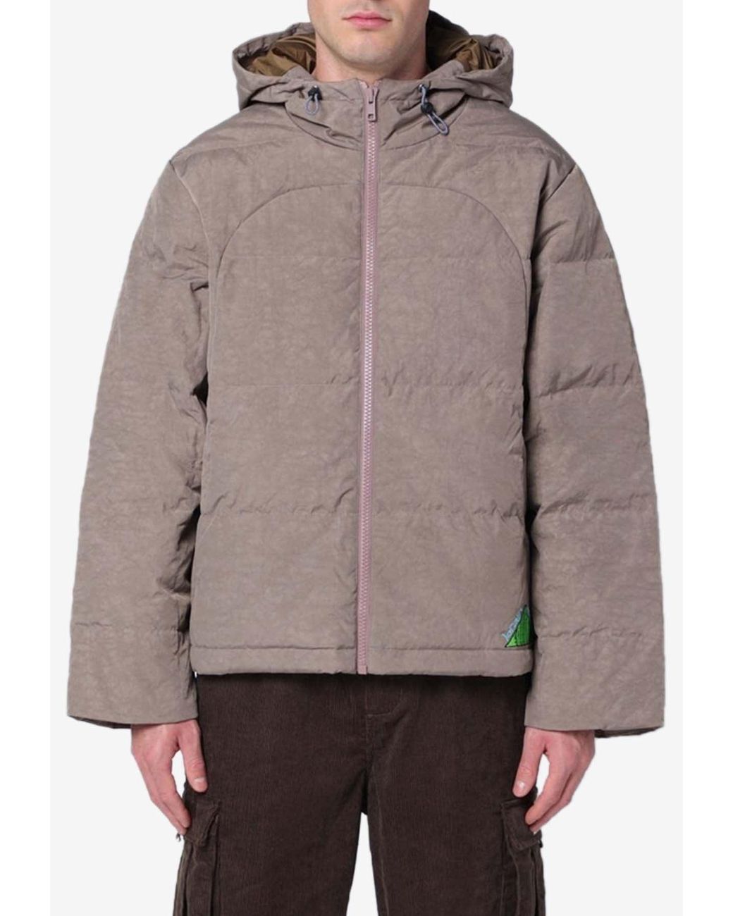 Brain Dead Dimension Down Jacket in Brown for Men | Lyst