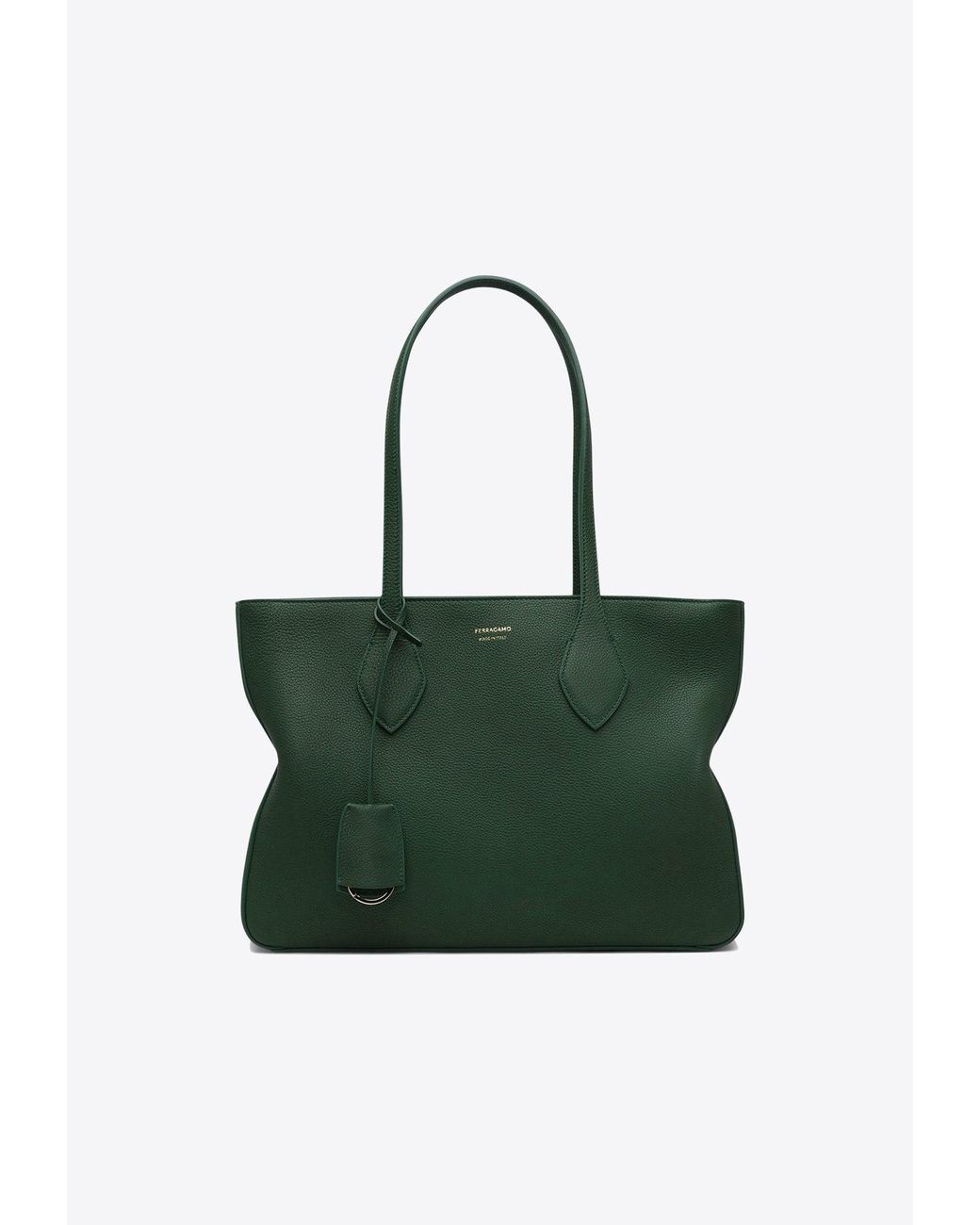 Ferragamo Medium Star Top Handle Bag in Green | Lyst