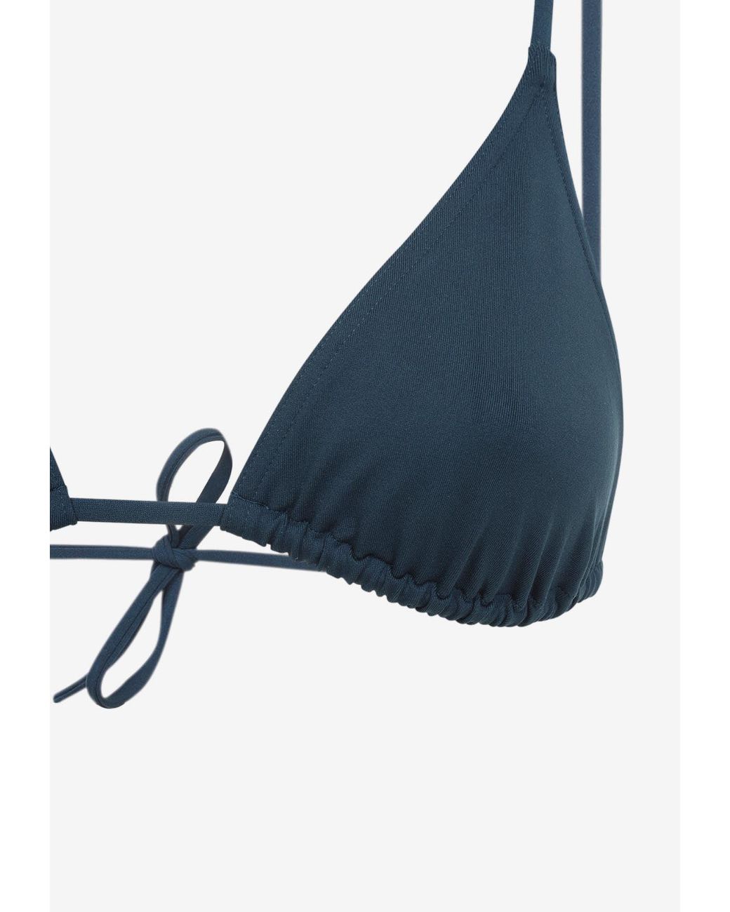 Eres Mouna Triangle Bikini Top in Blue | Lyst