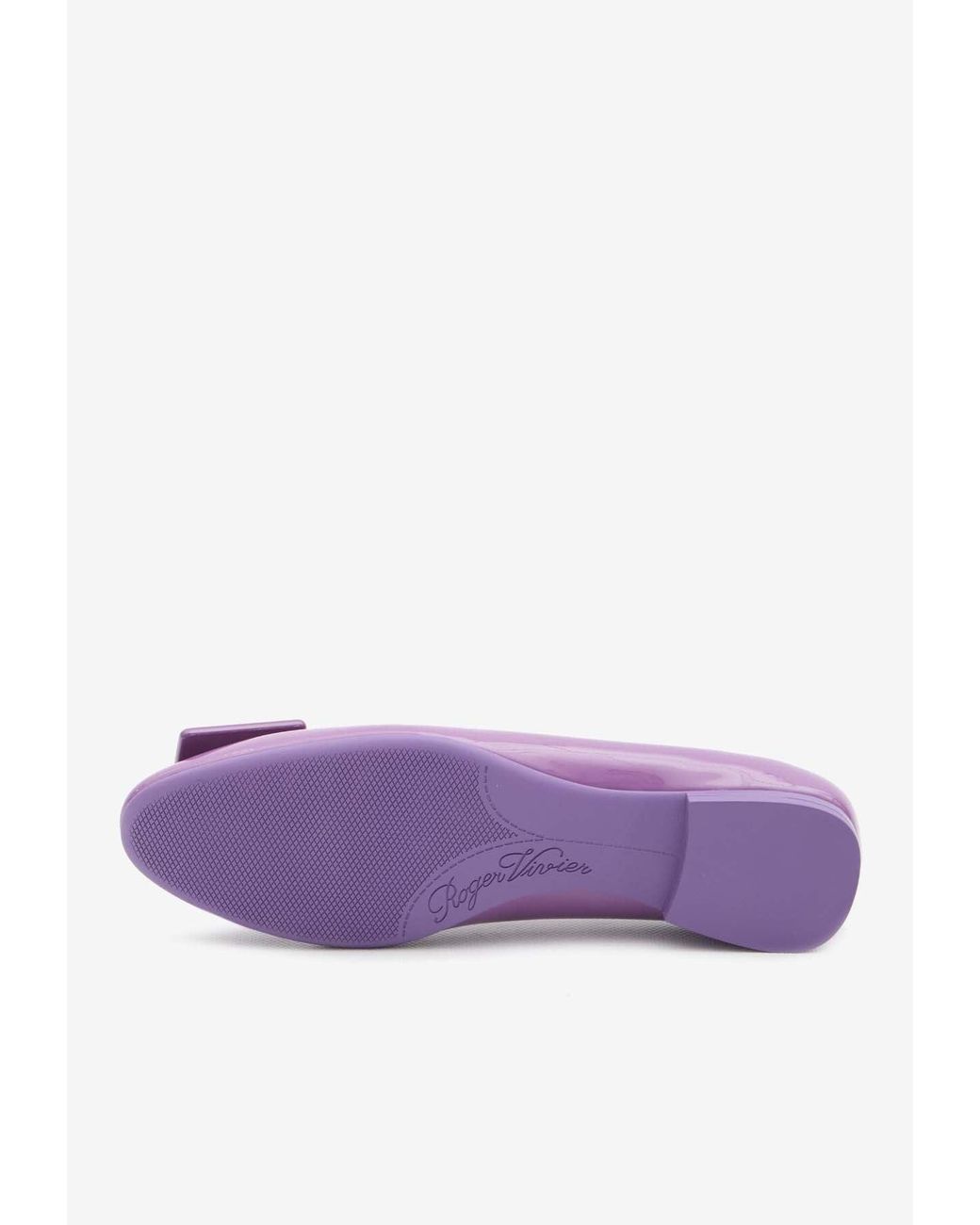 Roger Vivier Gommettine Roundy Ballet Flats in Purple | Lyst
