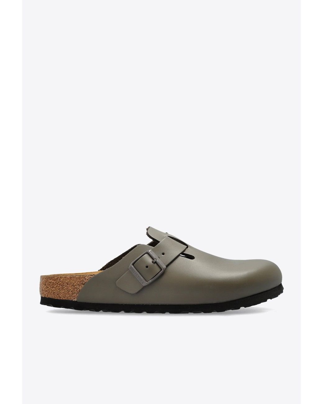 Birkenstock Boston Natural Leather Flat Clogs in Brown for Men | Lyst