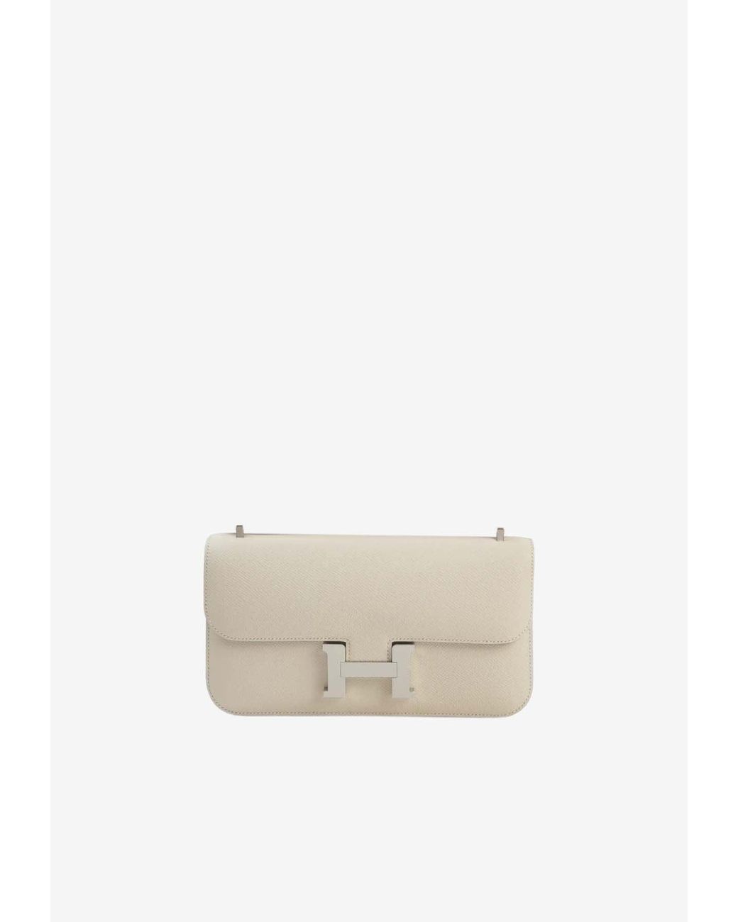 Hermès Constance Elan Epsom Leather Bag in White | Lyst