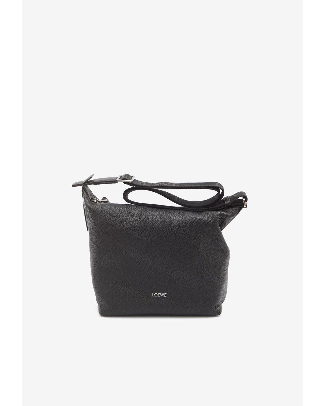 Loewe Small Cubi Calf Leather Messenger Bag in Black for Men | Lyst