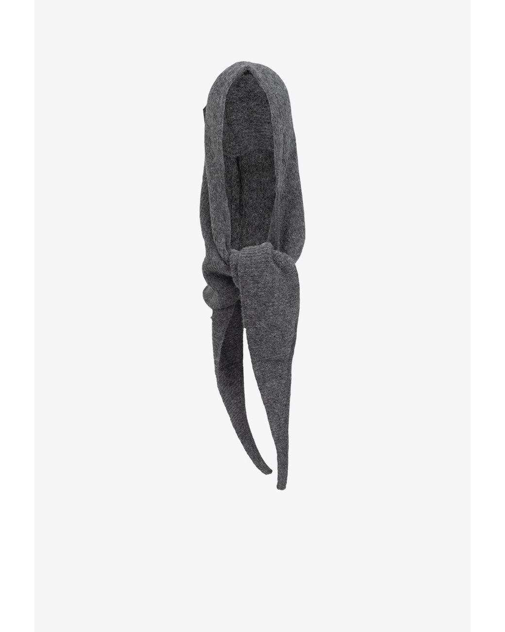 Ganni Logo Knit Balaclava in White | Lyst