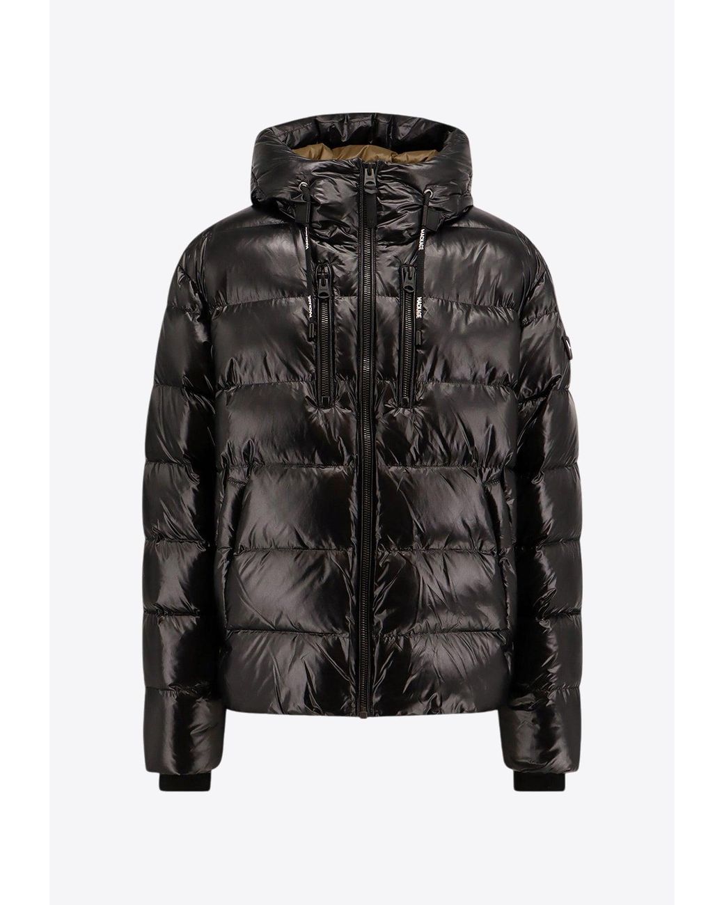 Mackage Victor Zip-Up Down Jacket in Black for Men | Lyst