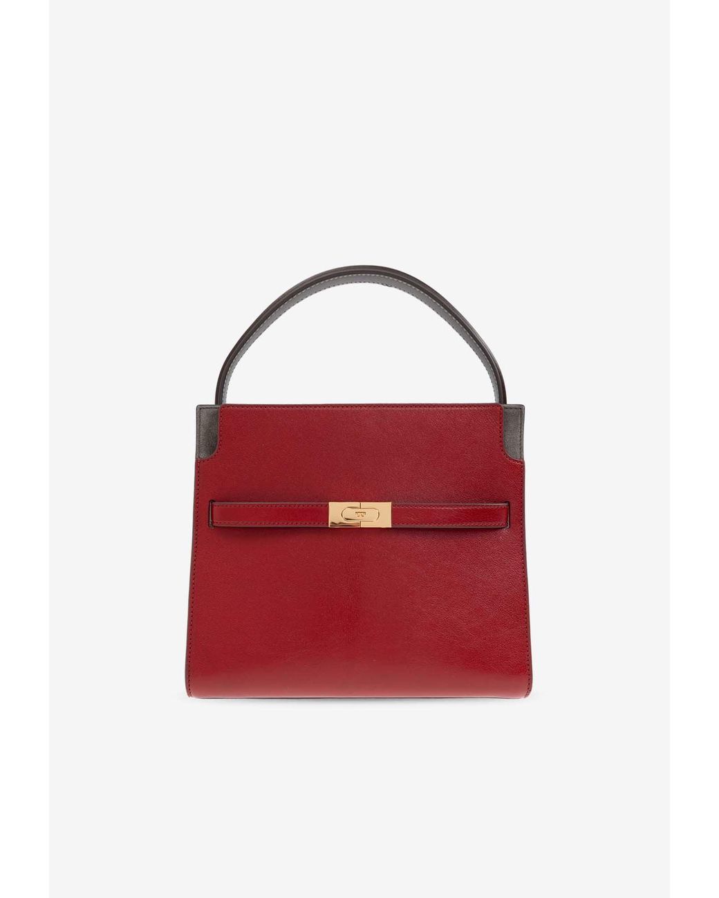 Tory Burch Small Lee Radziwill Top Handle Bag in Red | Lyst