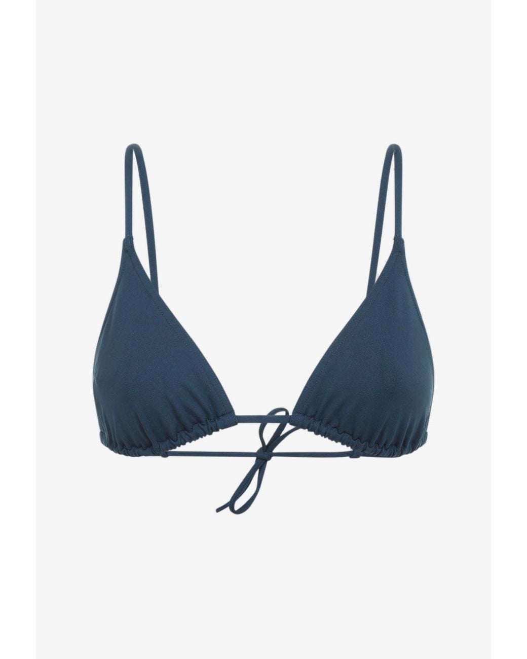Eres Mouna Triangle Bikini Top in Blue | Lyst