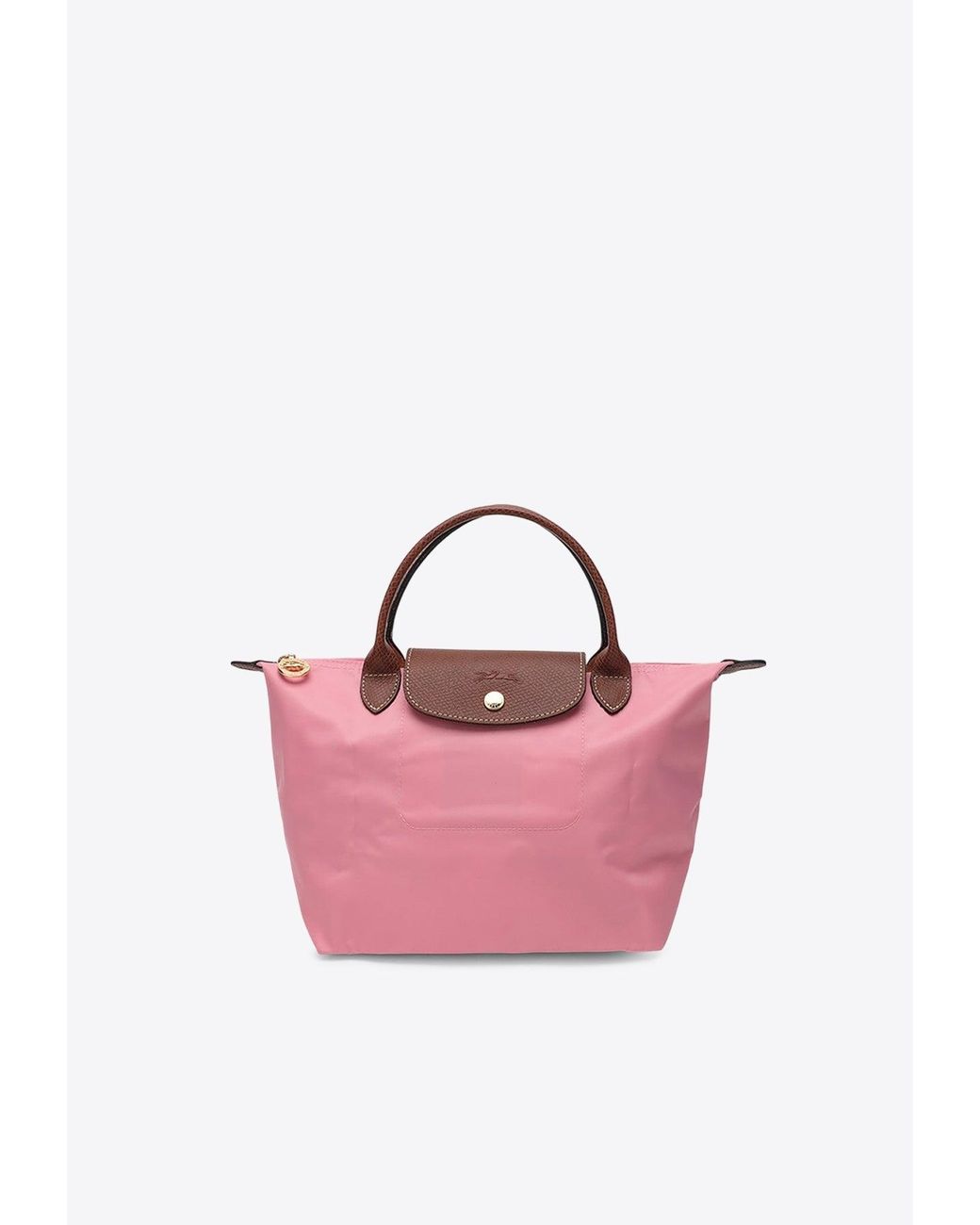 Longchamp Small Le Pliage Original Top Handle Bag in Pink | Lyst