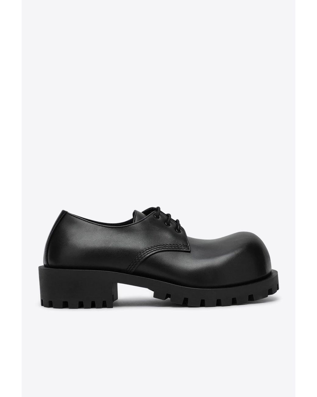 Balenciaga Hummer Leather Derby Shoes in Black for Men | Lyst