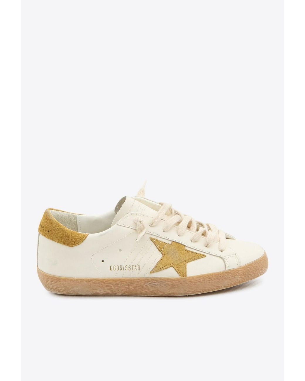 Golden Goose Super-Star Low-Top Sneakers in White for Men | Lyst