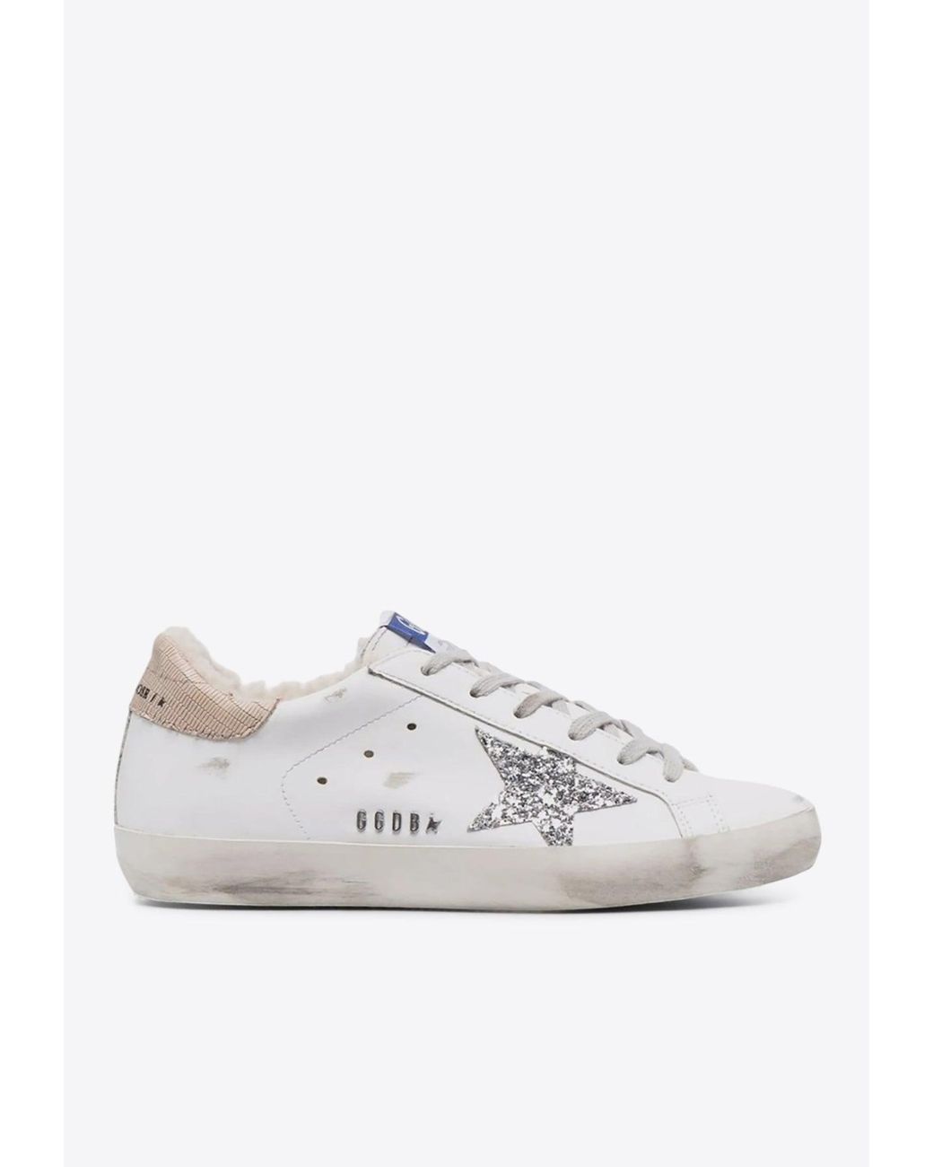 Golden Goose Super-Star Low-Top Sneakers in White | Lyst