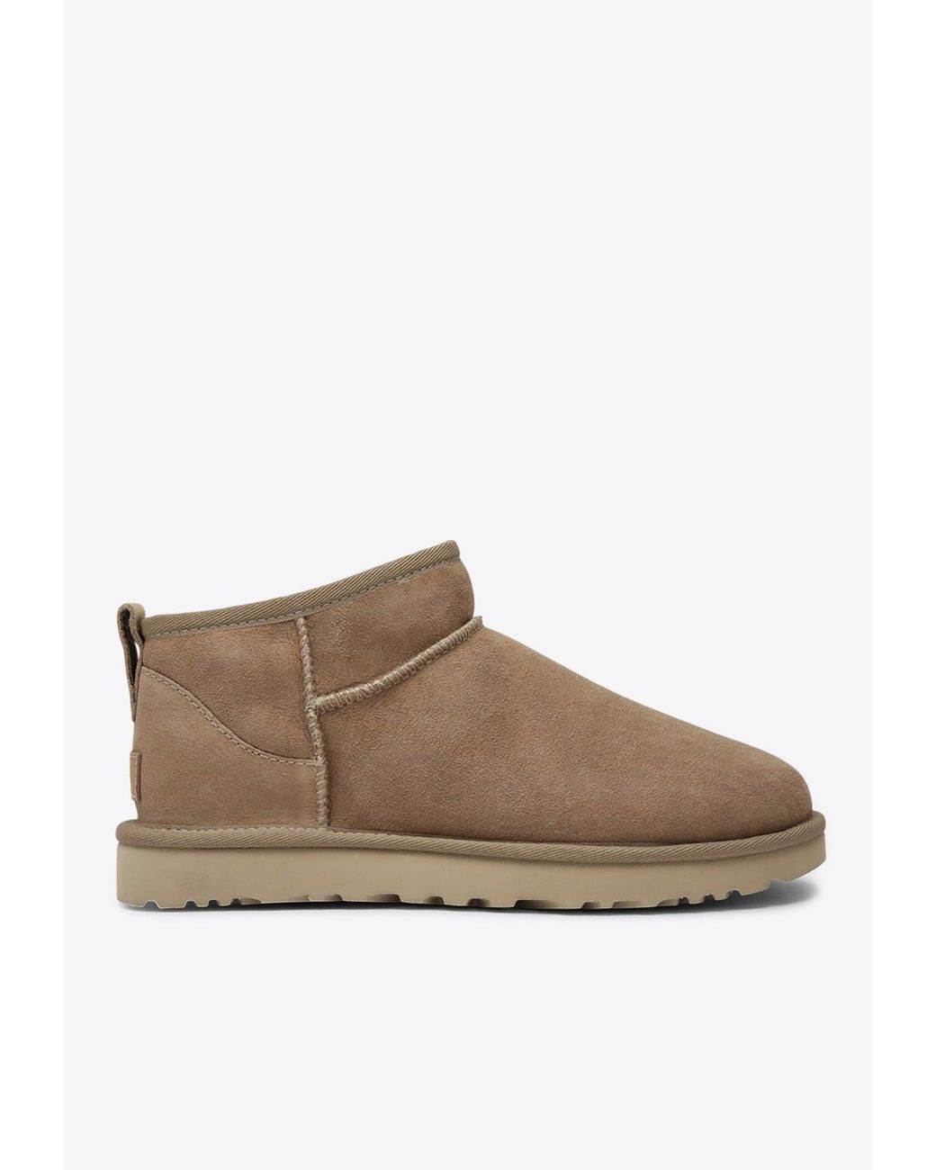 UGG Classic Ultra Suede Mini Boots in Brown | Lyst