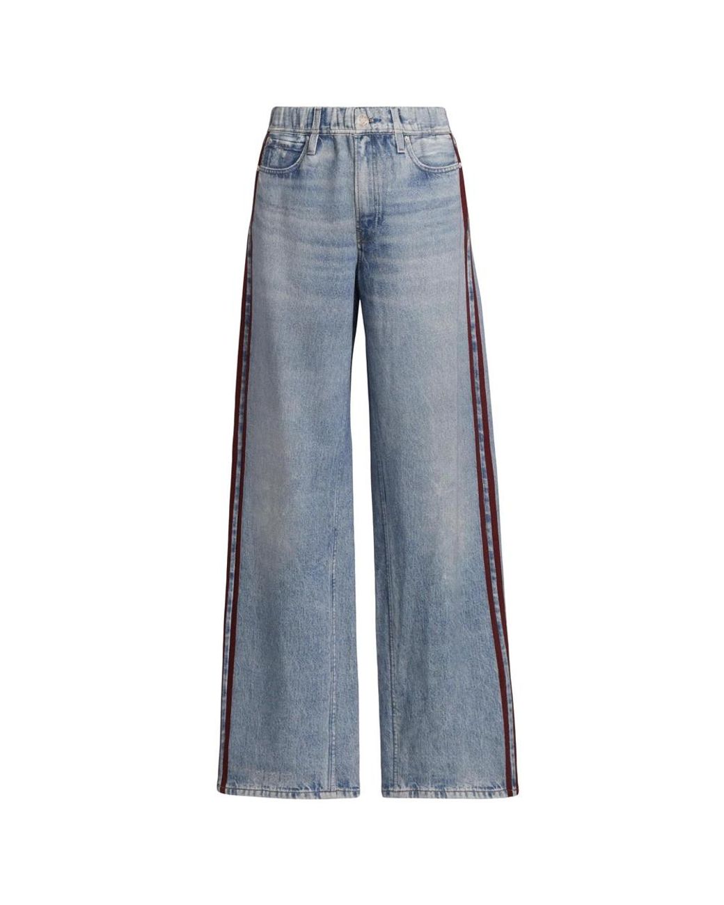Rag & Bone Miramar Terry Wide Track Pants in Blue | Lyst UK