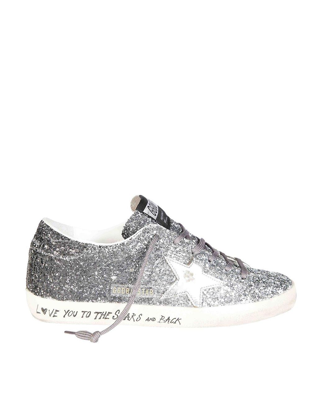 Golden Goose Sports Shoes 'Super-Star Classic With List' in Metallic | Lyst