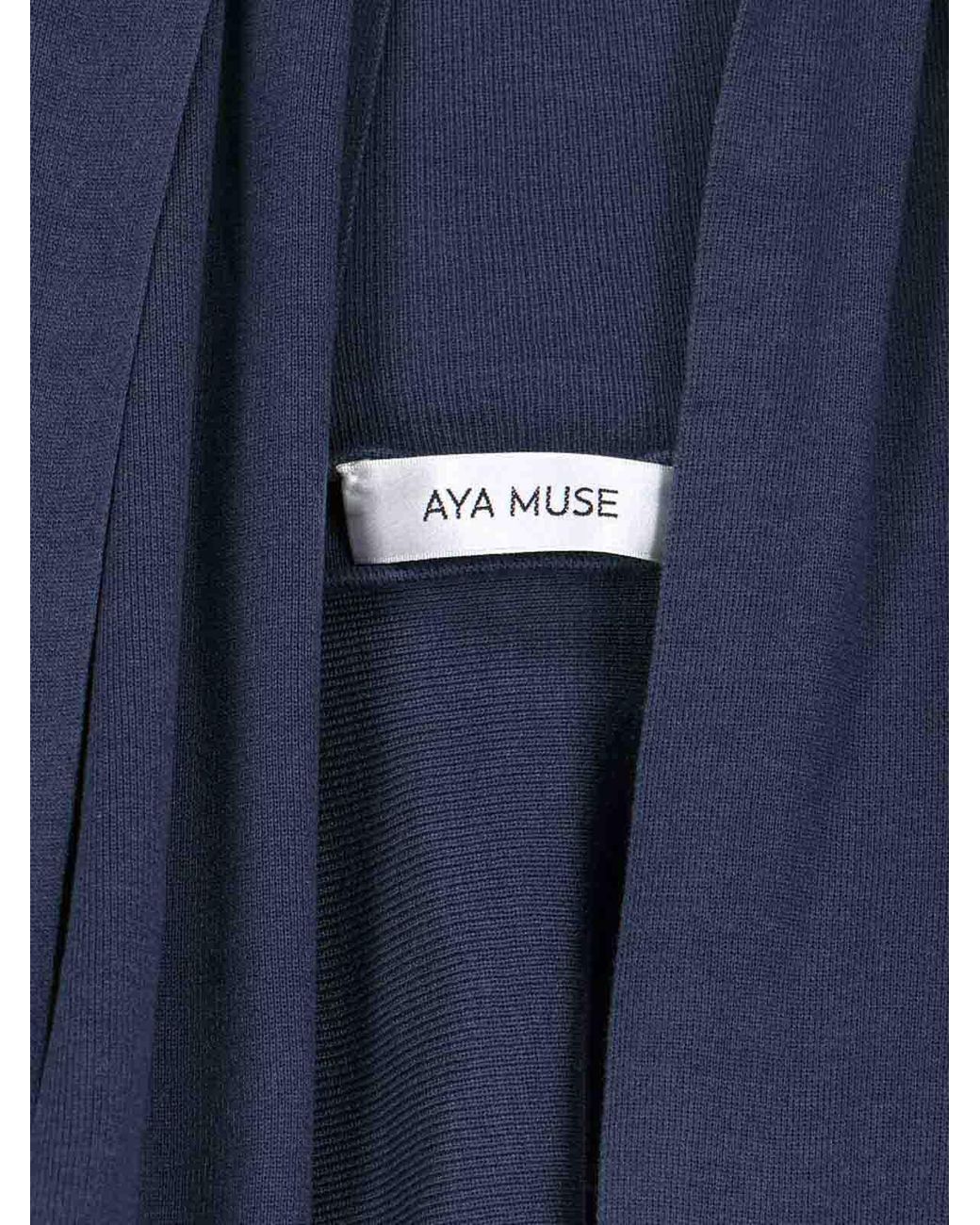 AYA MUSE Mini Dress With Shawls in Blue | Lyst